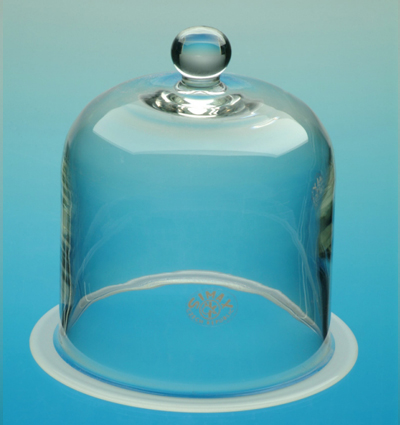 Cloche à bouton verre 200x200mm Simax - Matériel de Laboratoire